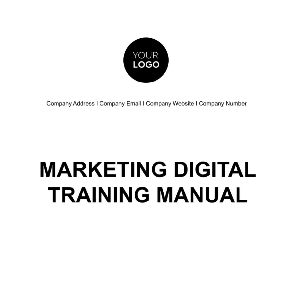 Marketing Digital Training Manual Template - Edit Online & Download ...