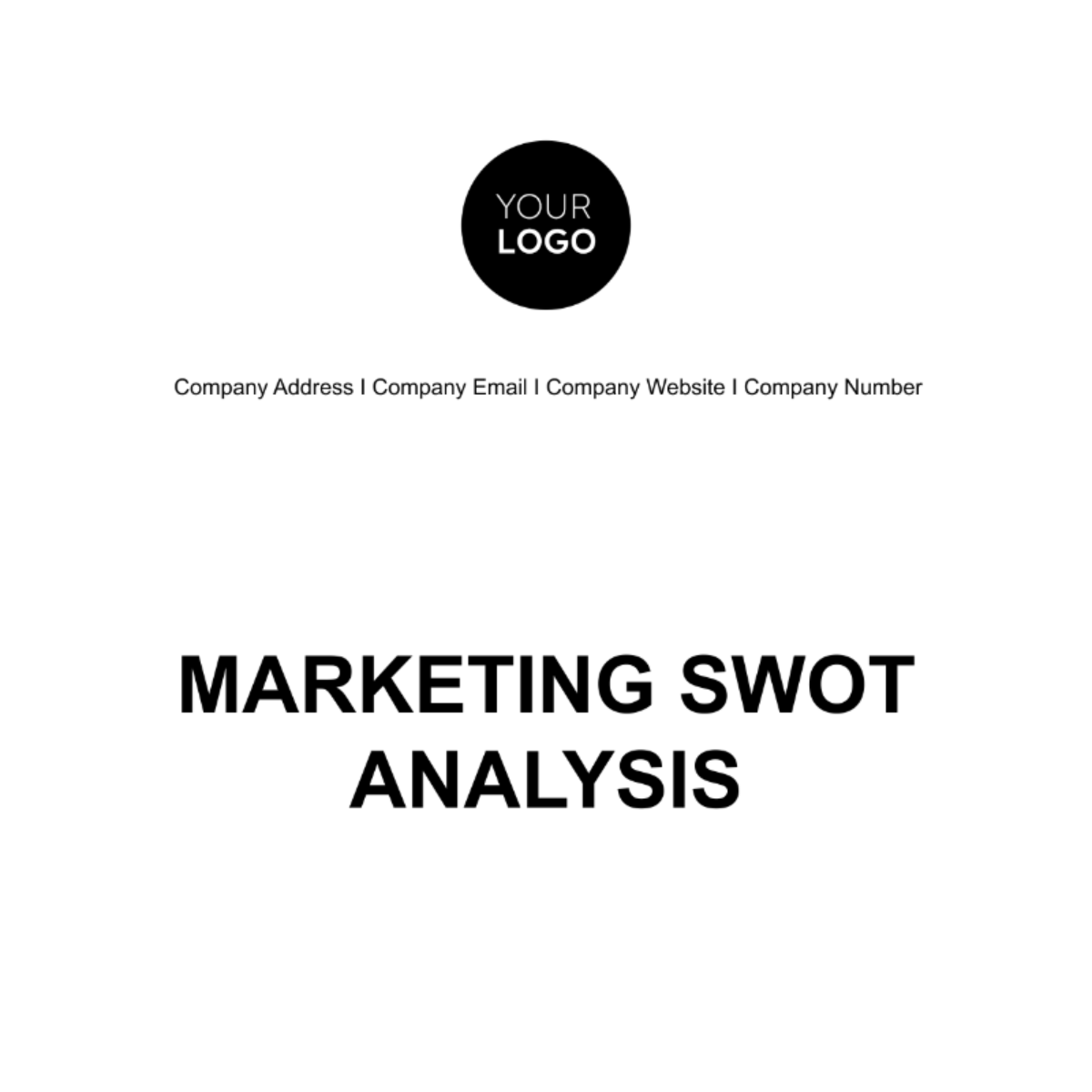 Marketing SWOT Analysis Template - Edit Online & Download Example ...