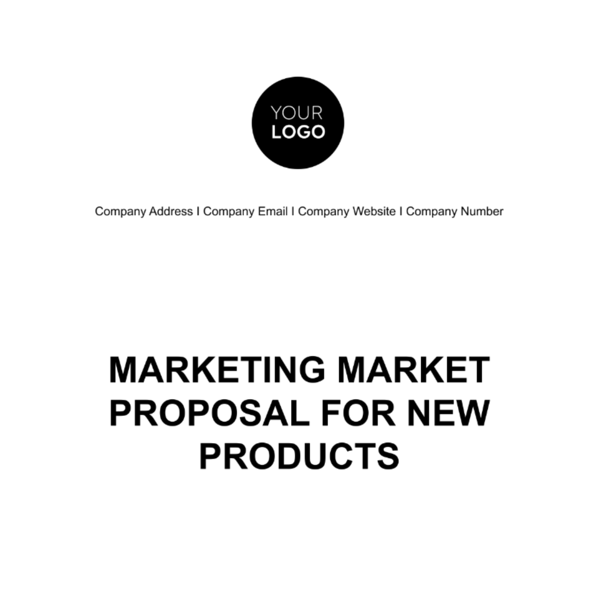 Marketing Market Proposal for New Products Template - Edit Online ...