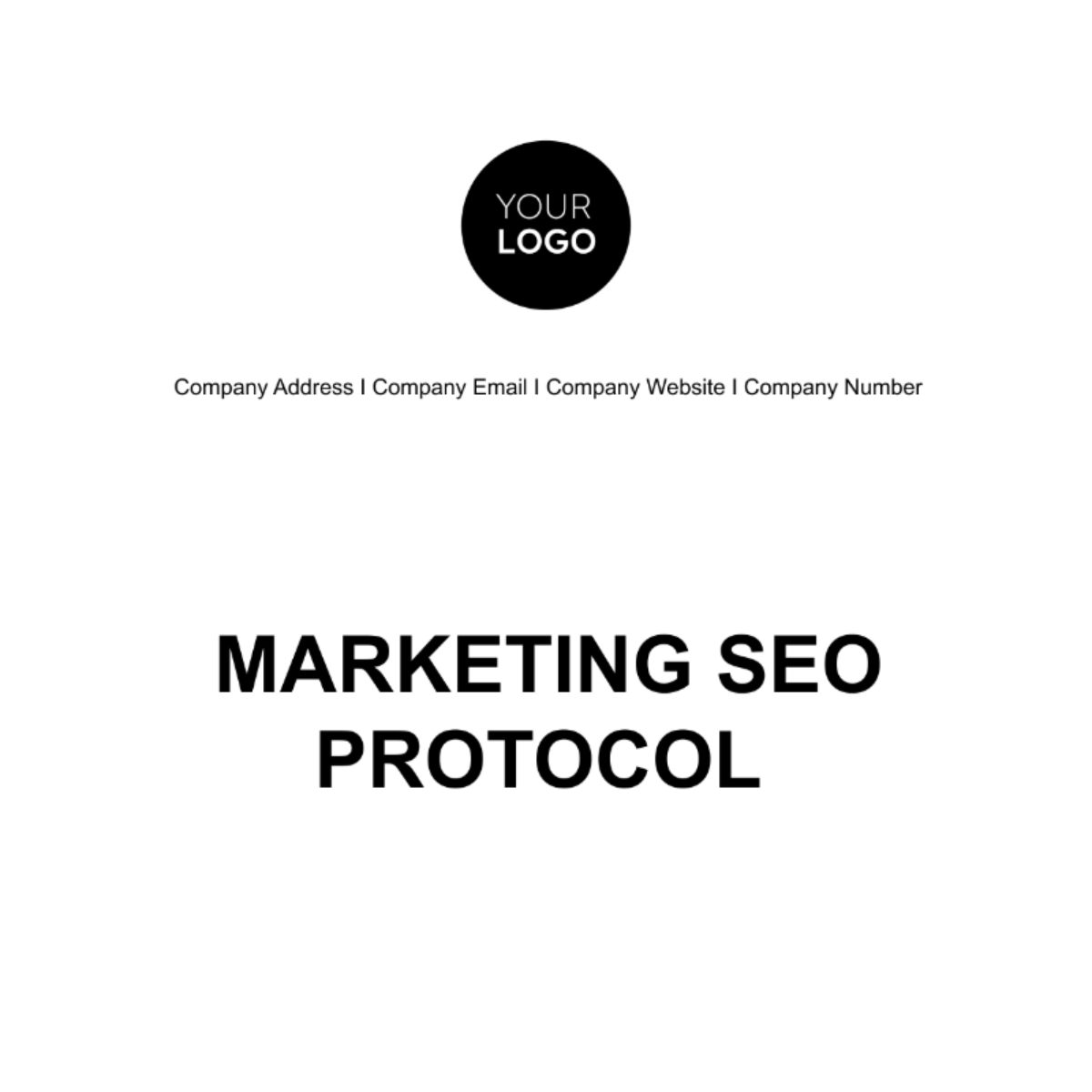 Marketing SEO Protocol Template - Edit Online & Download Example ...