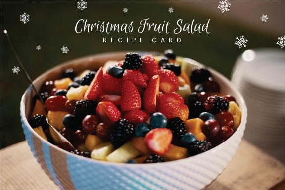 Christmas Recipe Card Template