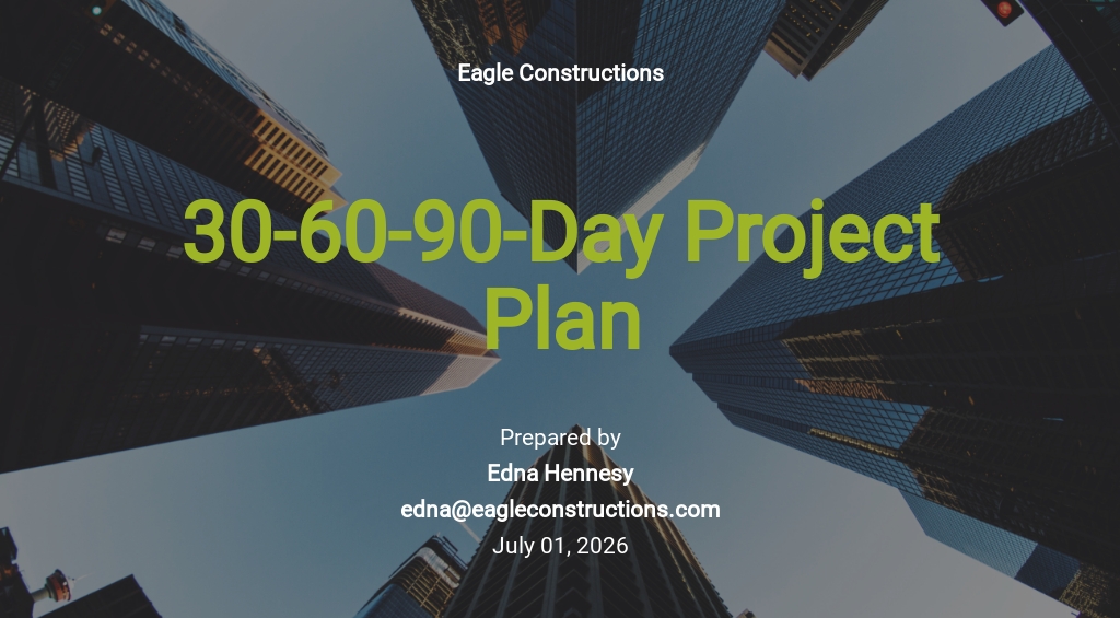 30-60-90-Day Project Plan Template