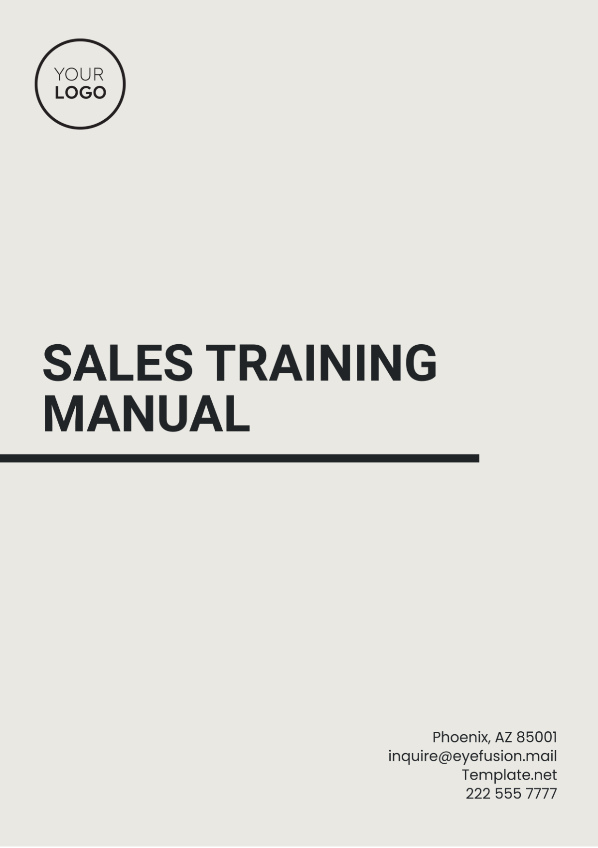 Free Sales Training Manual Template To Edit Online Free Sales Training Manual Template To Edit Online