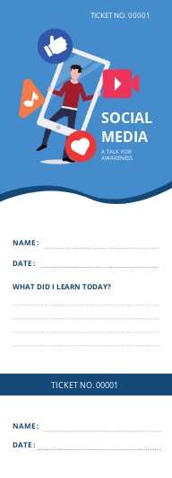 Social Media Exit Ticket Template