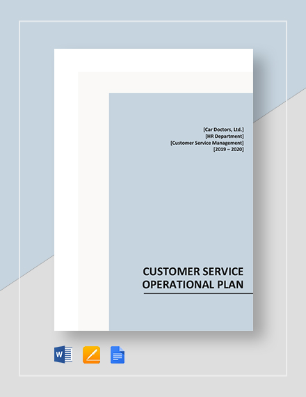 37+ Operational Plan Templates - Word, PDF, Google Docs