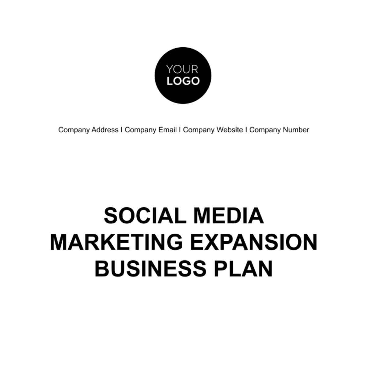 Social Media Marketing Expansion Business Plan Template - Edit Online ...