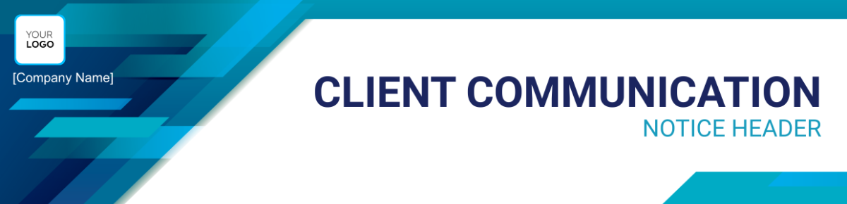Free Client Communication Notice Header Template to Edit Online