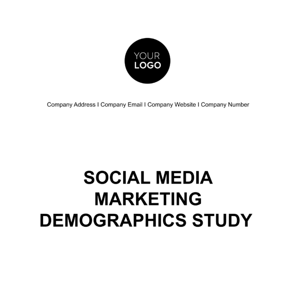 Social Media Marketing Demographics Study Template - Edit Online ...