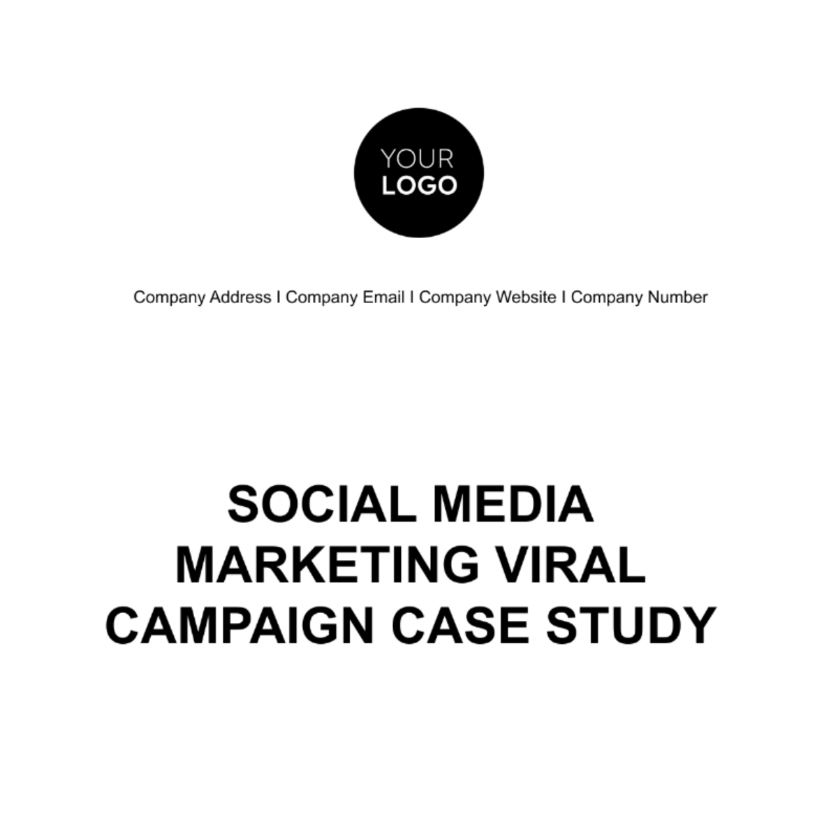 Social Media Marketing Viral Campaign Case Study Template | Template.net