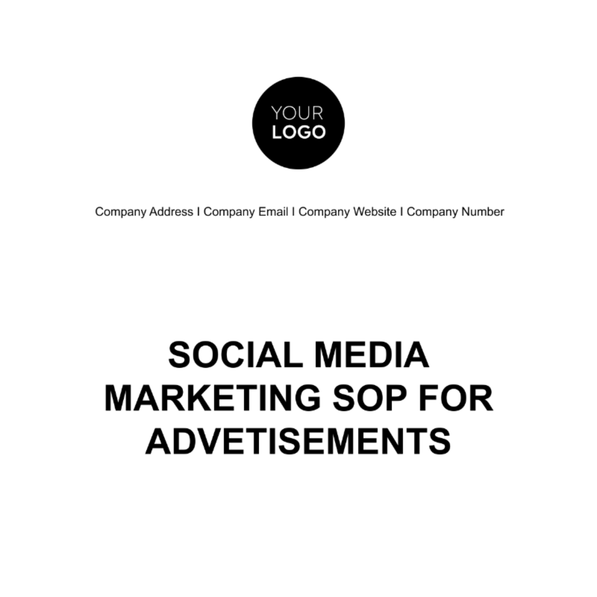 Social Media Marketing SOP for Advertisements Template - Edit Online & Download Example ...