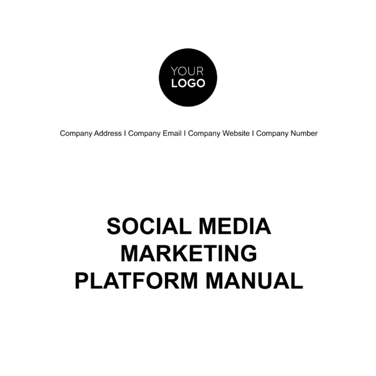 Social Media Marketing Platform Manual Template - Edit Online ...