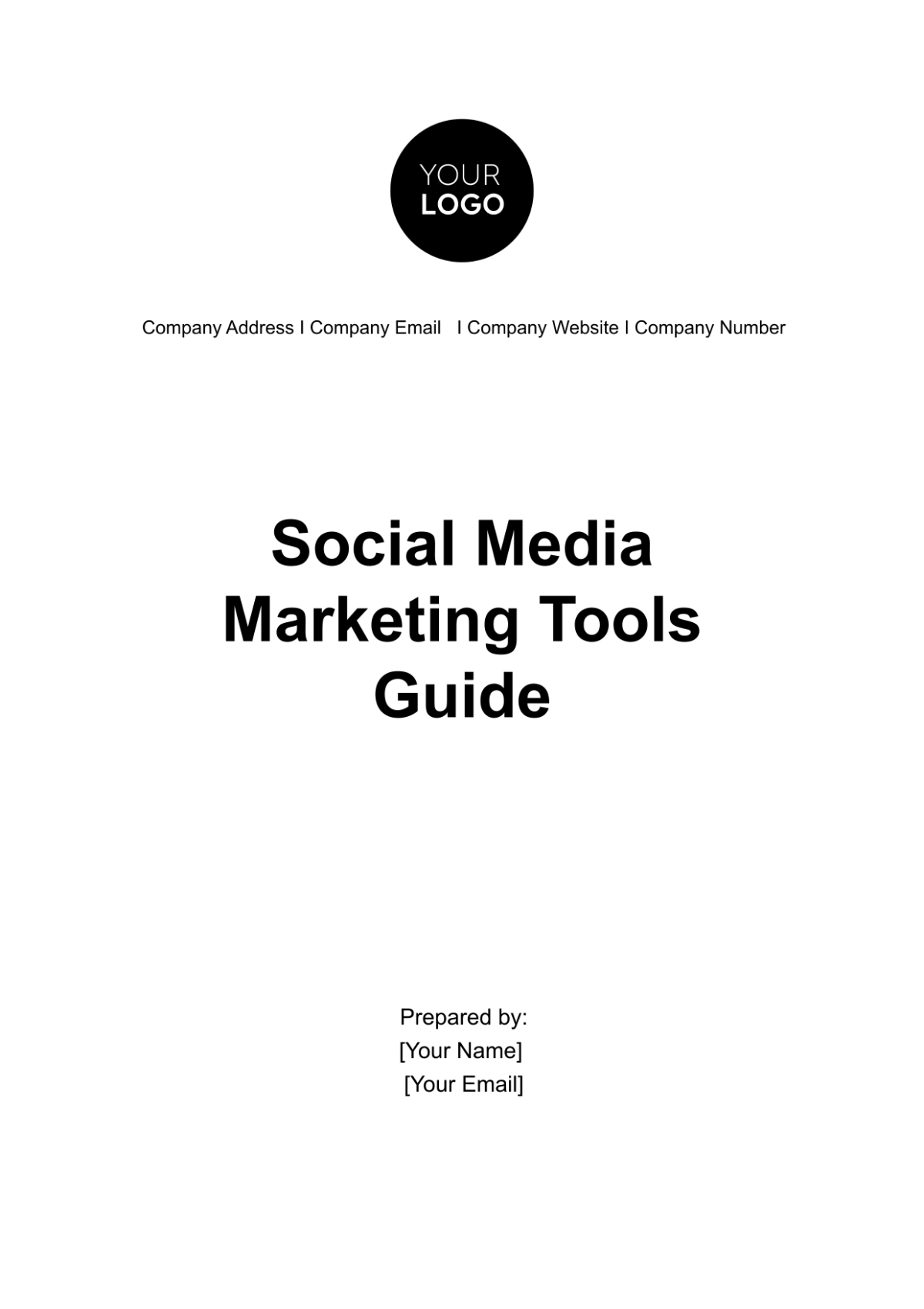 Social Media Marketing Tools Guide Template - Edit Online & Download ...