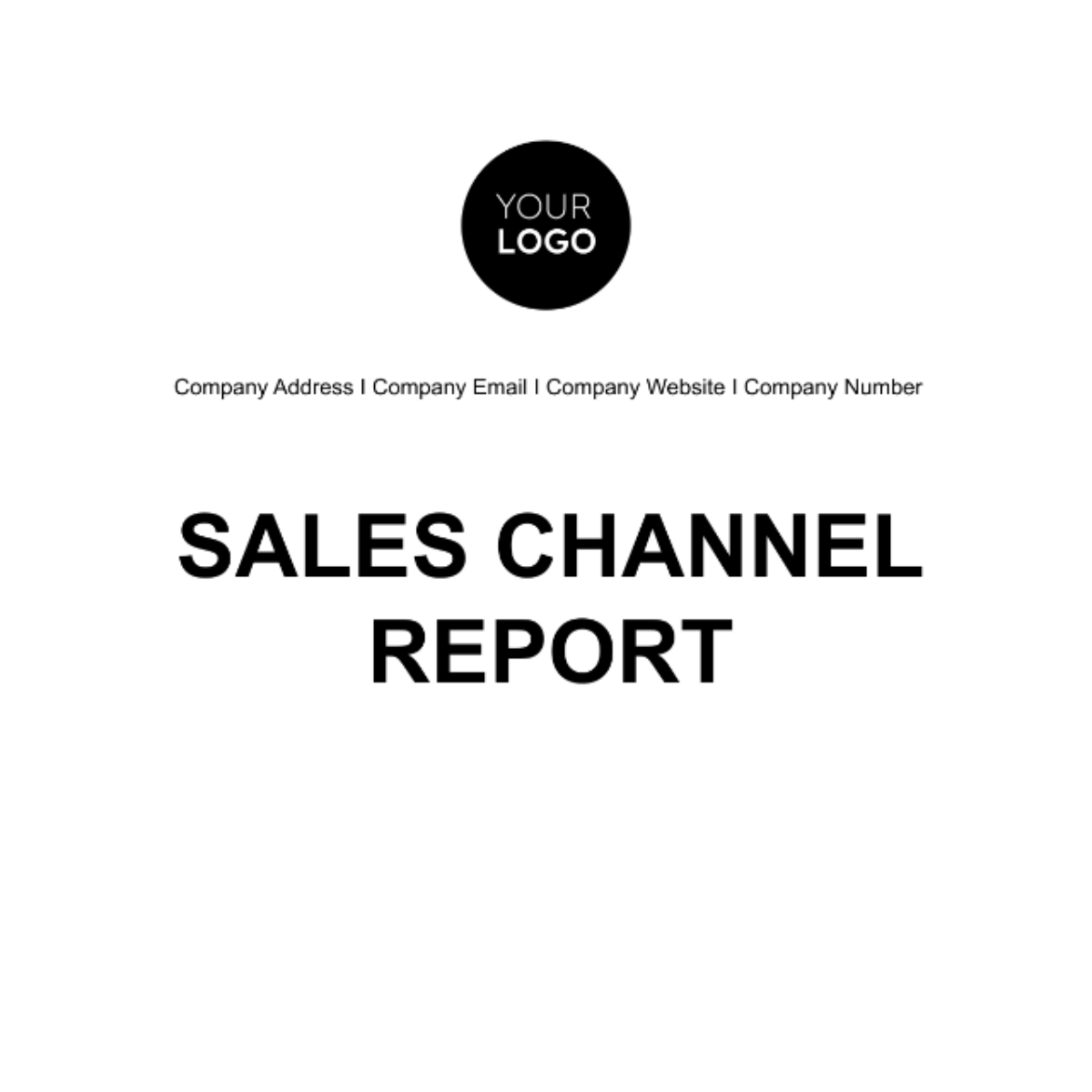 Sales Channel Report Template - Edit Online & Download Example ...