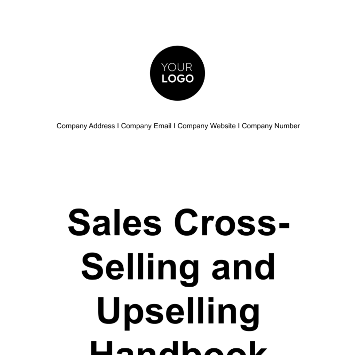 Sales Cross-Selling and Upselling Handbook Template - Edit Online ...