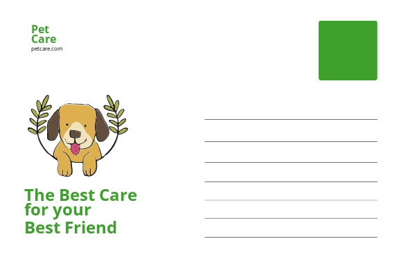 Pet Care Postcard Template - Illustrator, PSD | Template.net
