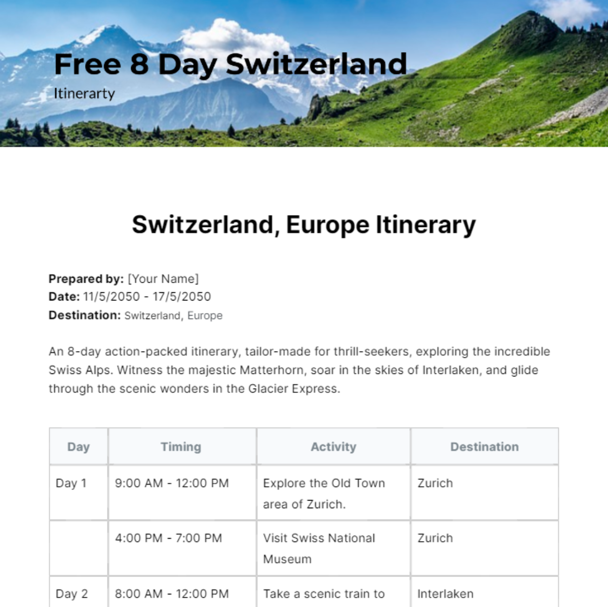 Page 7 FREE Free Templates Templates & Examples - Edit Online & Download