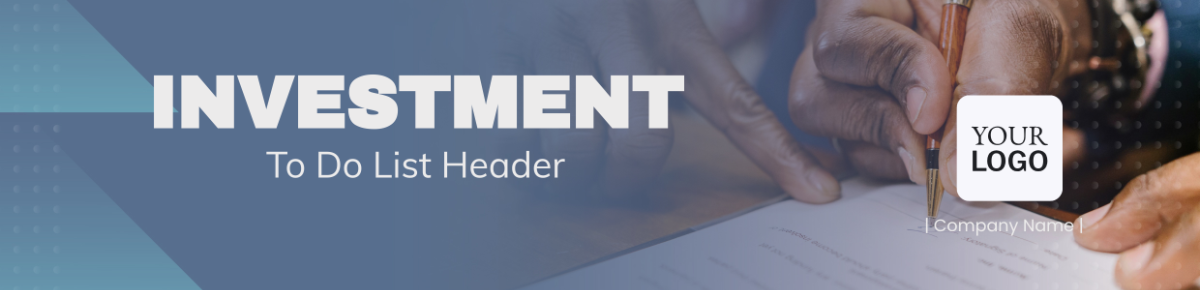 Investment To Do List Header Template - Edit Online & Download Example ...