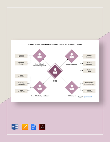 Financial Operations Organizational Chart Template - Download in Word ...