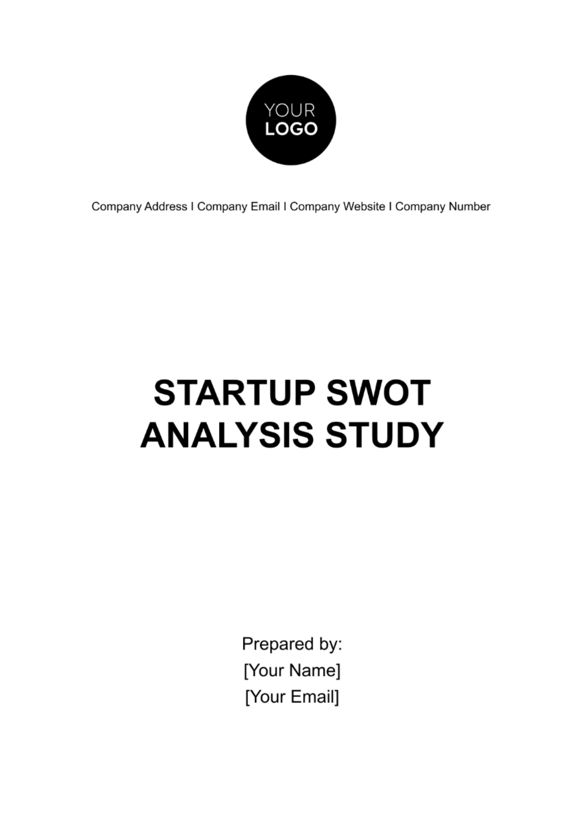Startup SWOT Analysis Study Template - Edit Online & Download Example ...