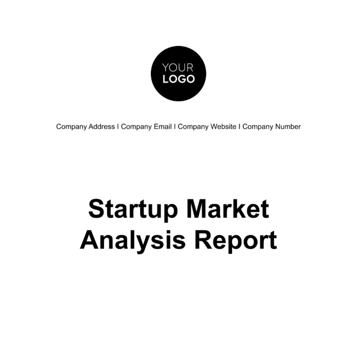 Startup Market Analysis Report Template - Edit Online & Download ...