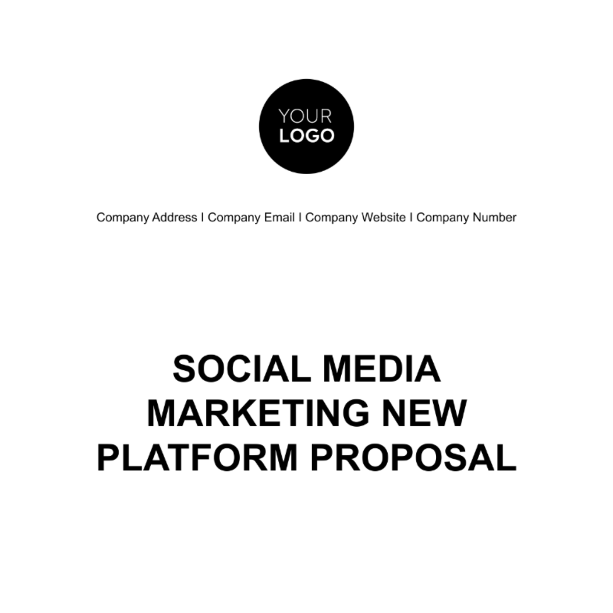 Social Media Marketing New Platform Proposal Template Edit Online And Download Example 
