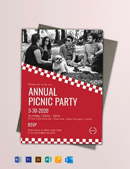 FREE Office Picnic Invitation Template - Word (DOC) | PSD | InDesign ...
