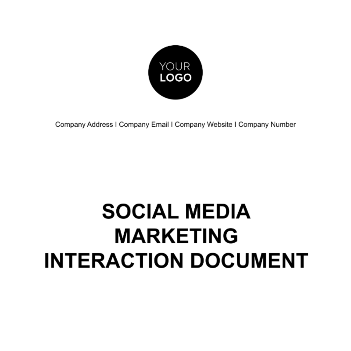 Social Media Marketing Interaction Document Template - Edit Online ...