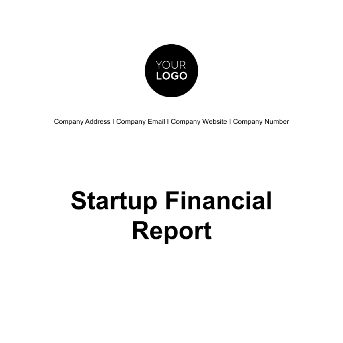 Startup Financial Report Template - Edit Online & Download Example ...