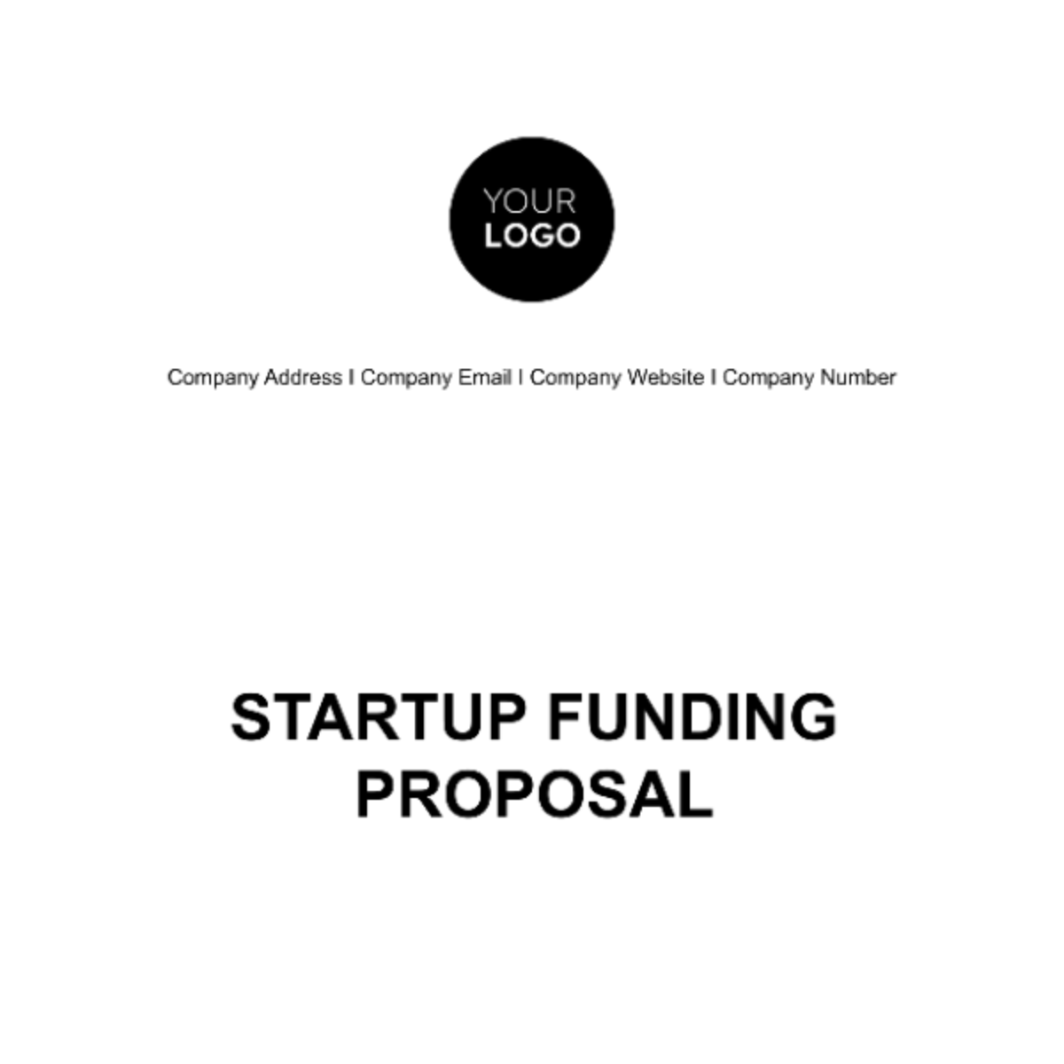 Startup Funding Proposal Template - Edit Online & Download Example ...