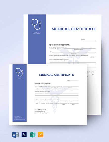 35+ Medical Certificate Templates in PDF