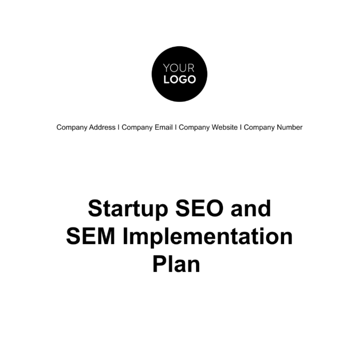 Startup SEO and SEM Implementation Plan Template - Edit Online ...