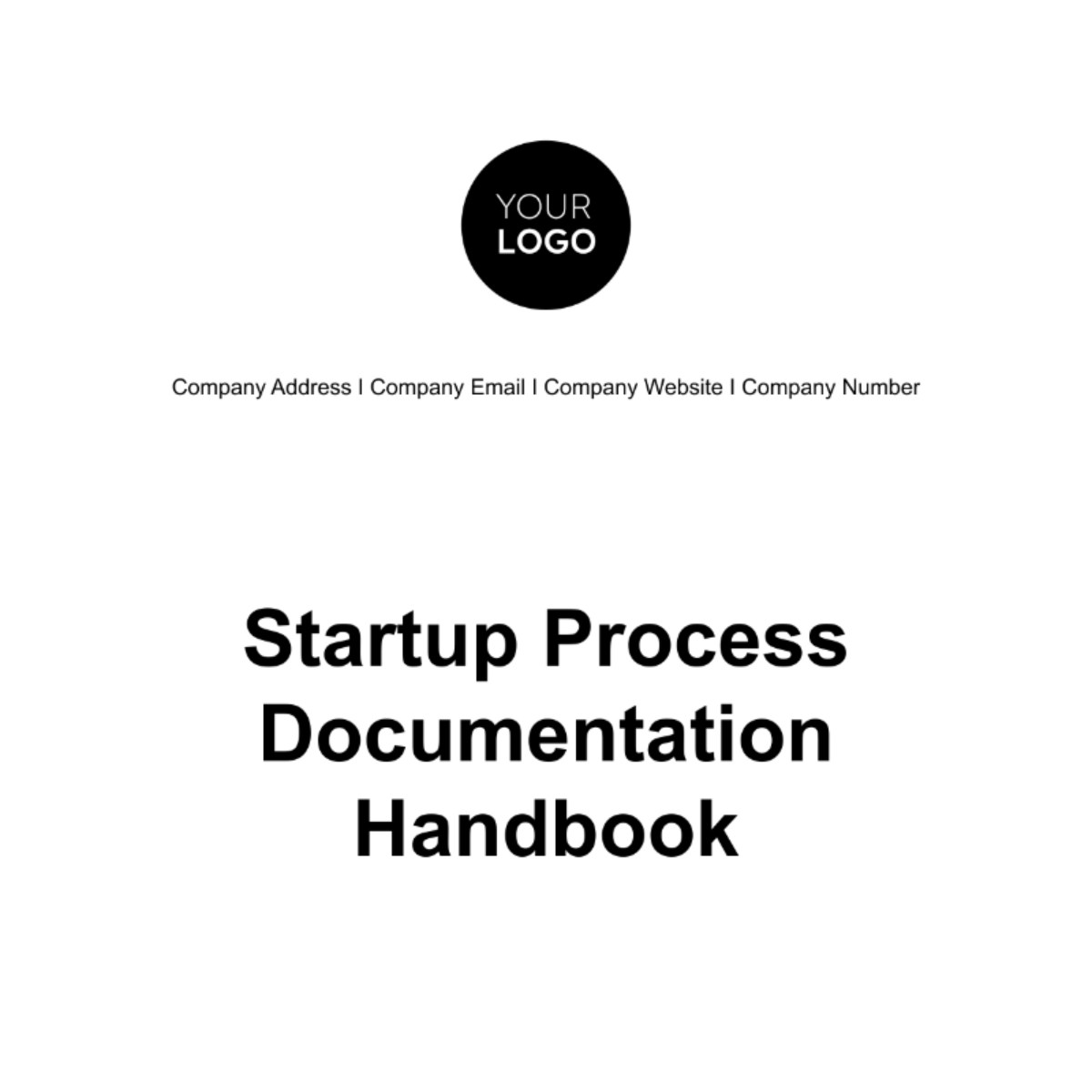 Startup Process Documentation Handbook Template - Edit Online & Download Example | Template.net