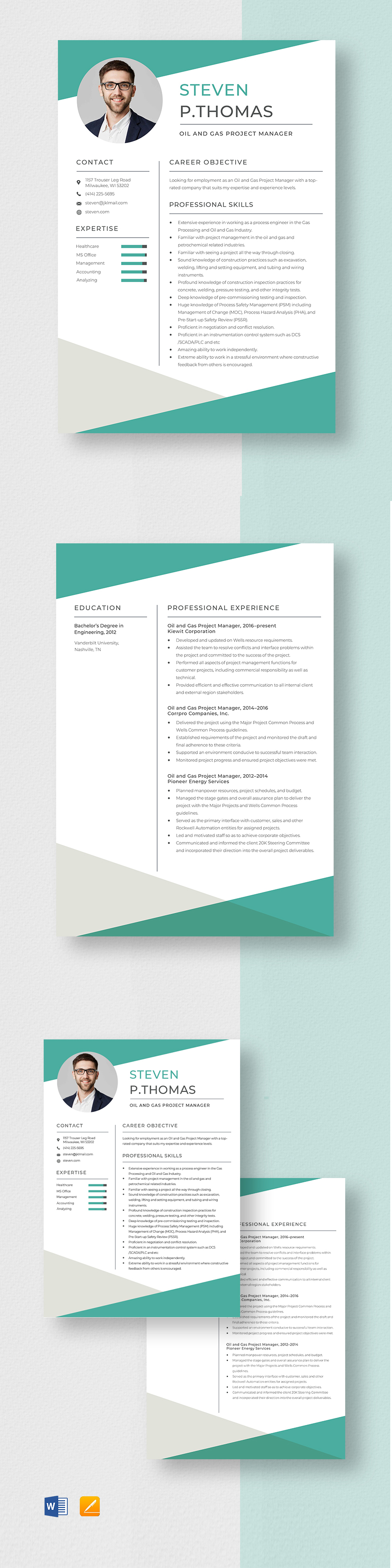 Gas Plant Operator Resume Template - Word, Apple Pages | Template.net
