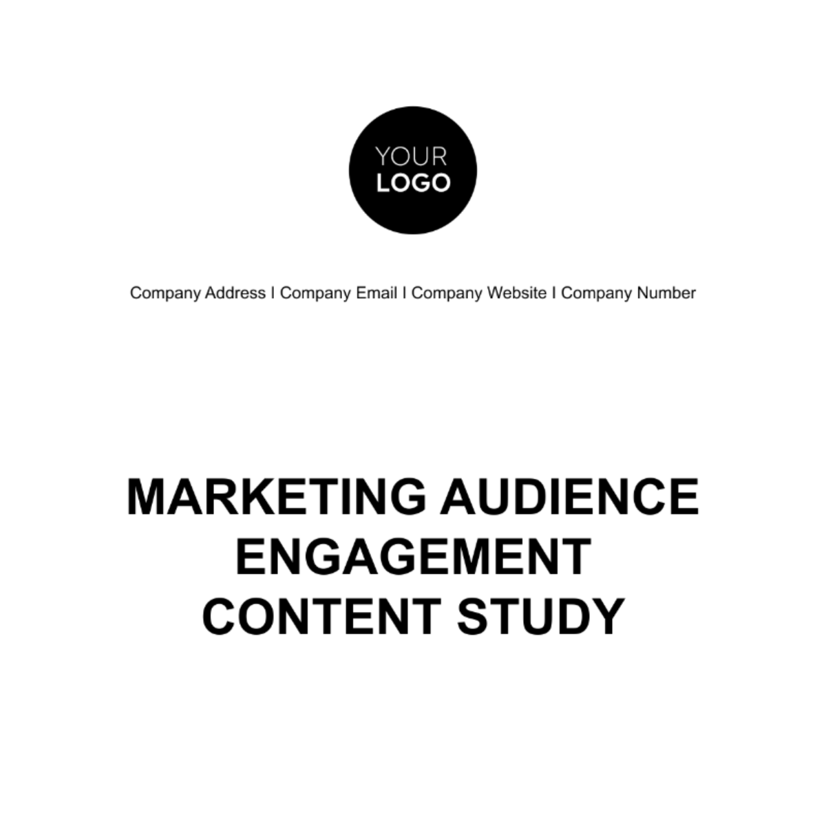 Marketing Audience Engagement Content Study Template - Edit Online ...