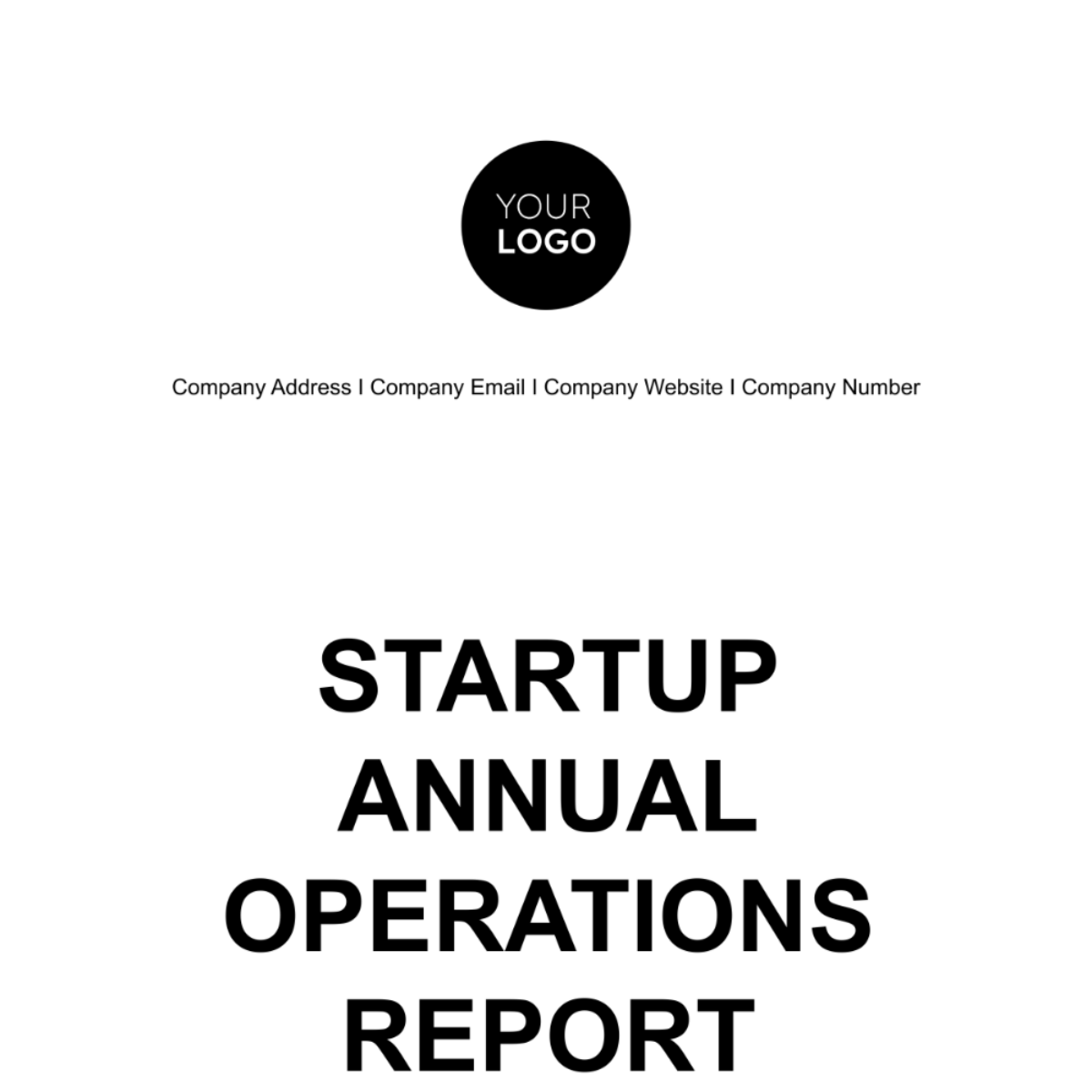 Startup Annual Operations Report Template - Edit Online & Download ...