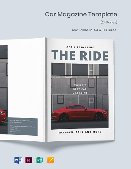 Car Magazine Template