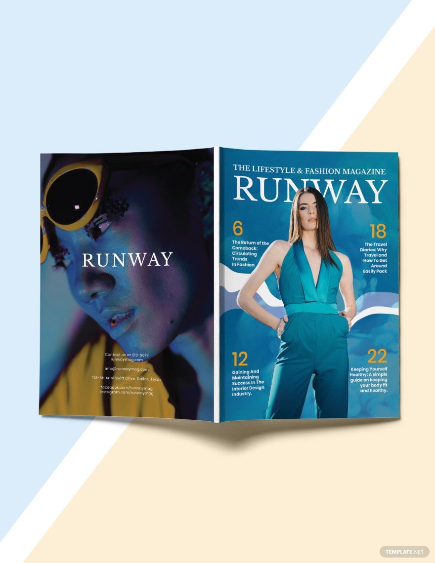 Fashion Magazine Template - InDesign, PSD | Template.net