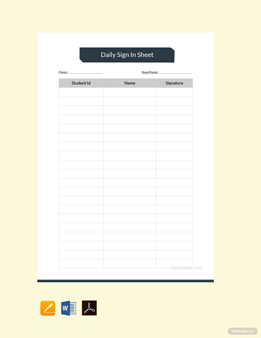 Daily Overtime Sheet Template - Google Docs, Google Sheets, Excel, Word, Apple Numbers, Apple ...