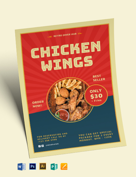 Retro Mania Flyer Template - Download in Word, Google Docs, Illustrator ...