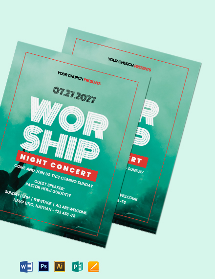 Free Passion Worship Conference Flyer Template - Google Docs ...