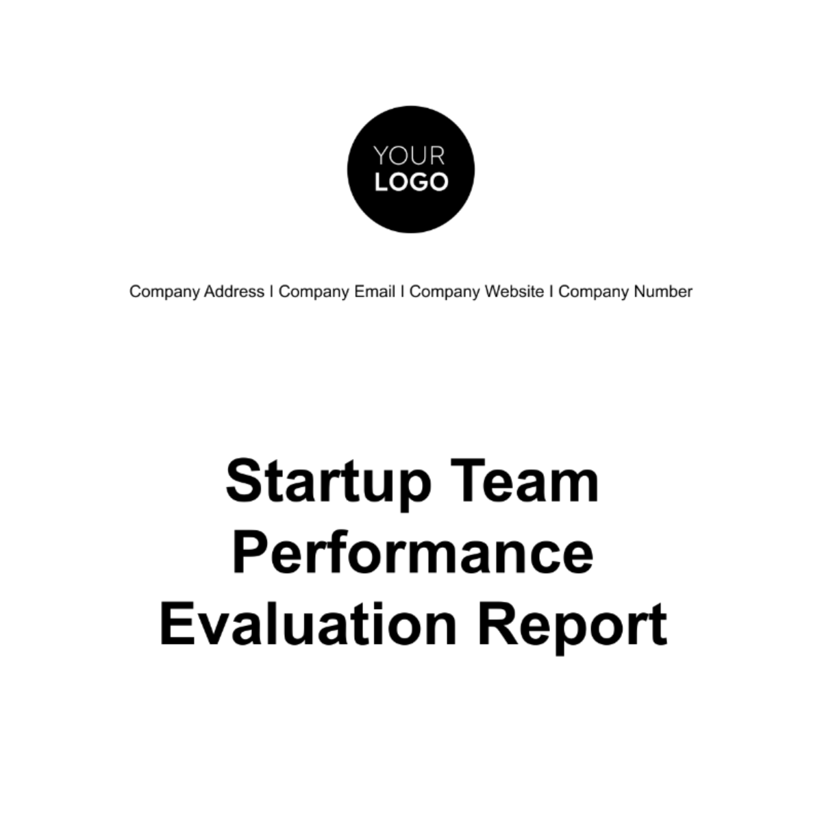 Startup Team Performance Evaluation Report Template - Edit Online ...