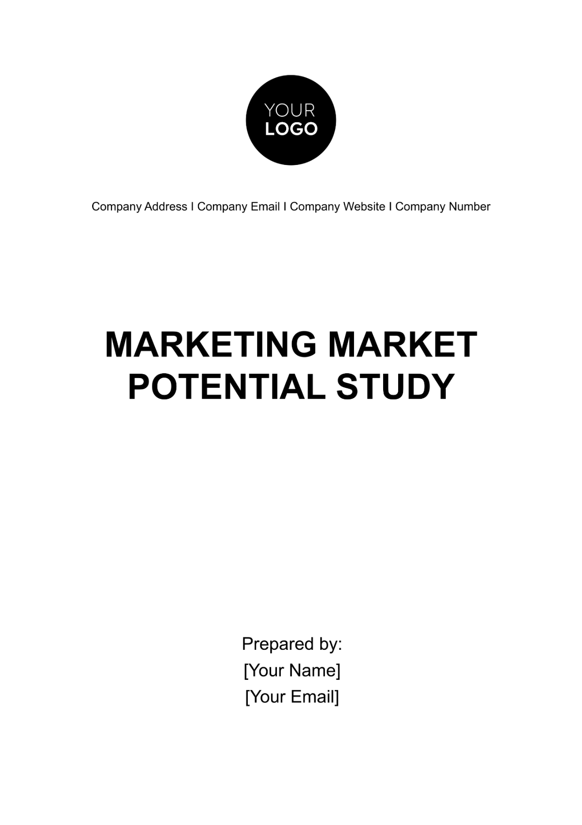 Marketing Market Potential Study Template - Edit Online & Download ...