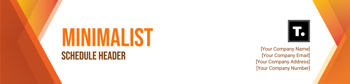 Minimalist Schedule Header Template - Edit Online & Download Example ...
