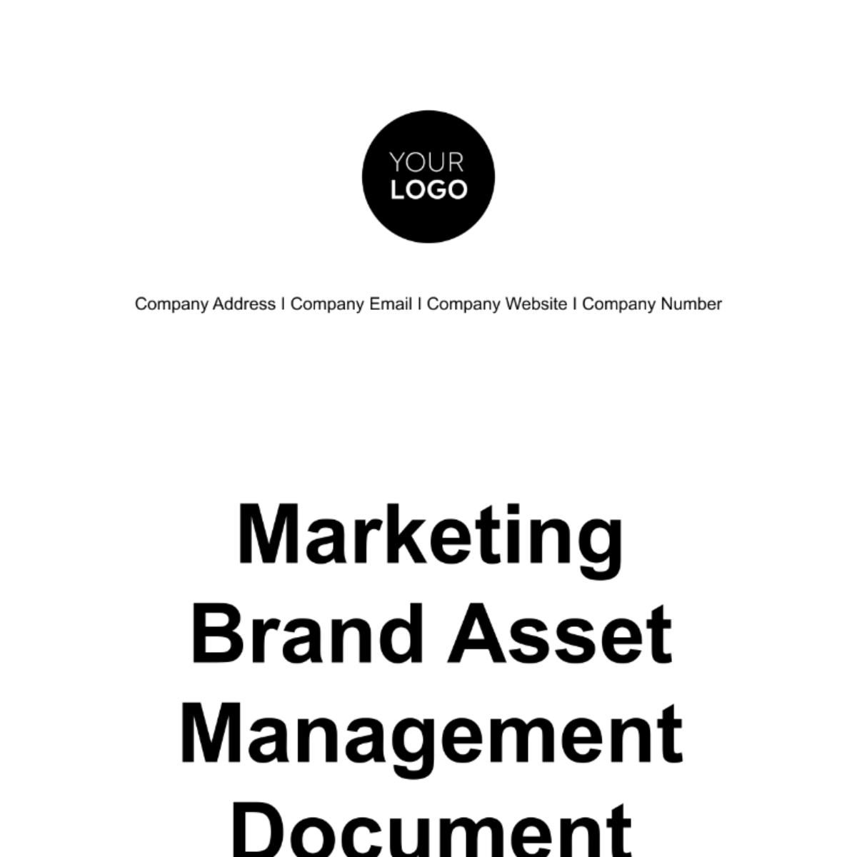 Marketing Brand Asset Management Document Template - Edit Online ...