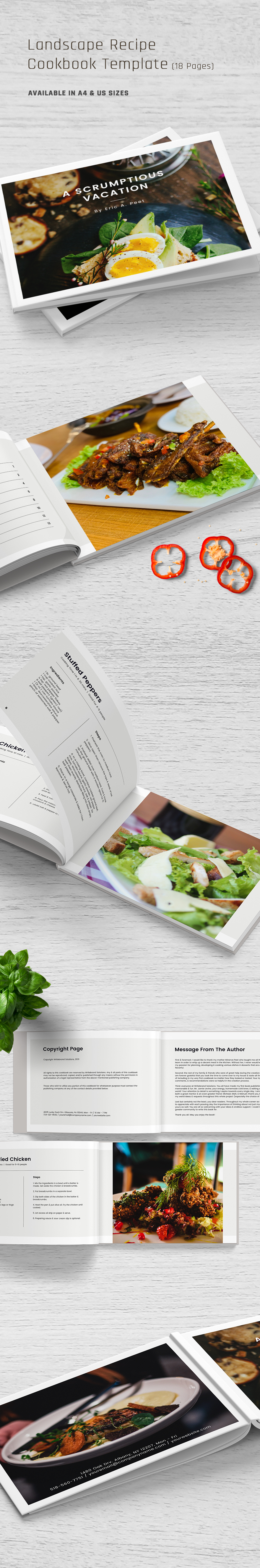 Restaurant Cookbook Template - InDesign, Word, PDF | Template.net