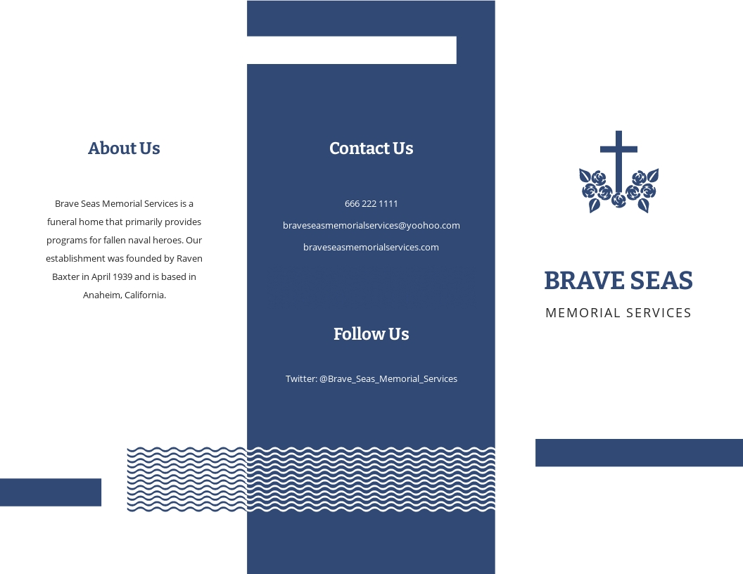 Sample Funeral Memorial Tri Fold Brochure Template In Google Docs Word Sample Funeral Memorial Tri Fold Brochure Template In Google Docs Word
