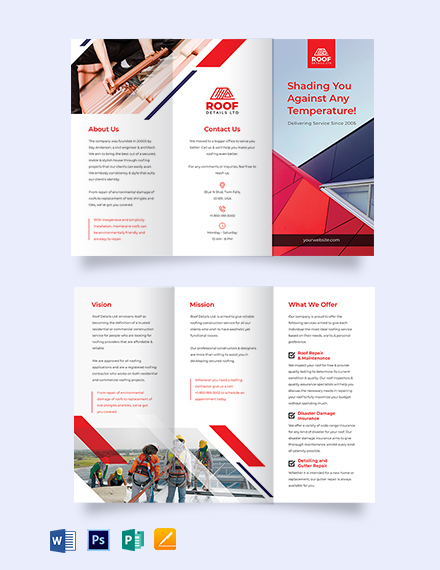 27+ FREE Construction Brochure Templates - PSD, PDF, AI, InDesign ...