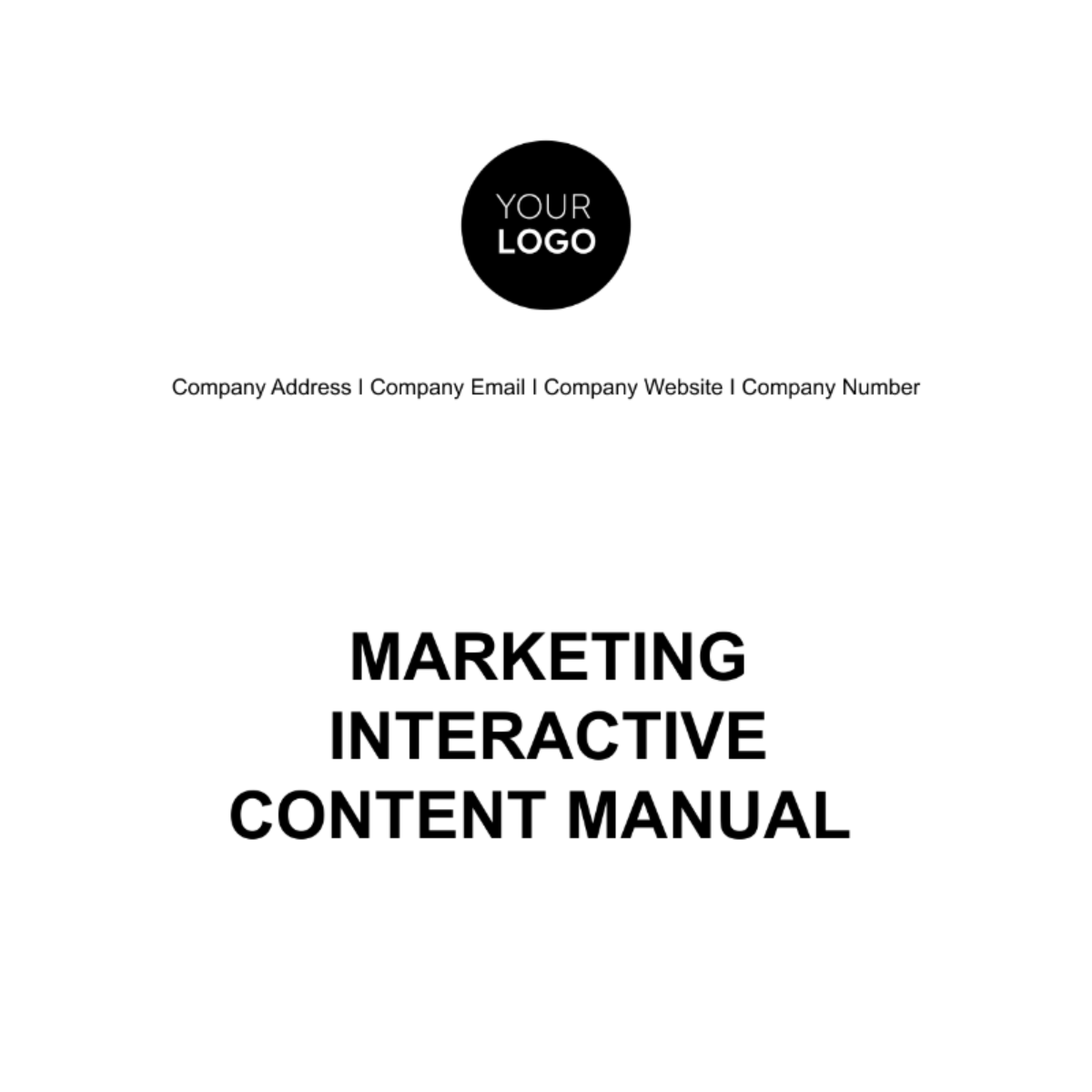Marketing Interactive Content Manual Template - Edit Online & Download ...