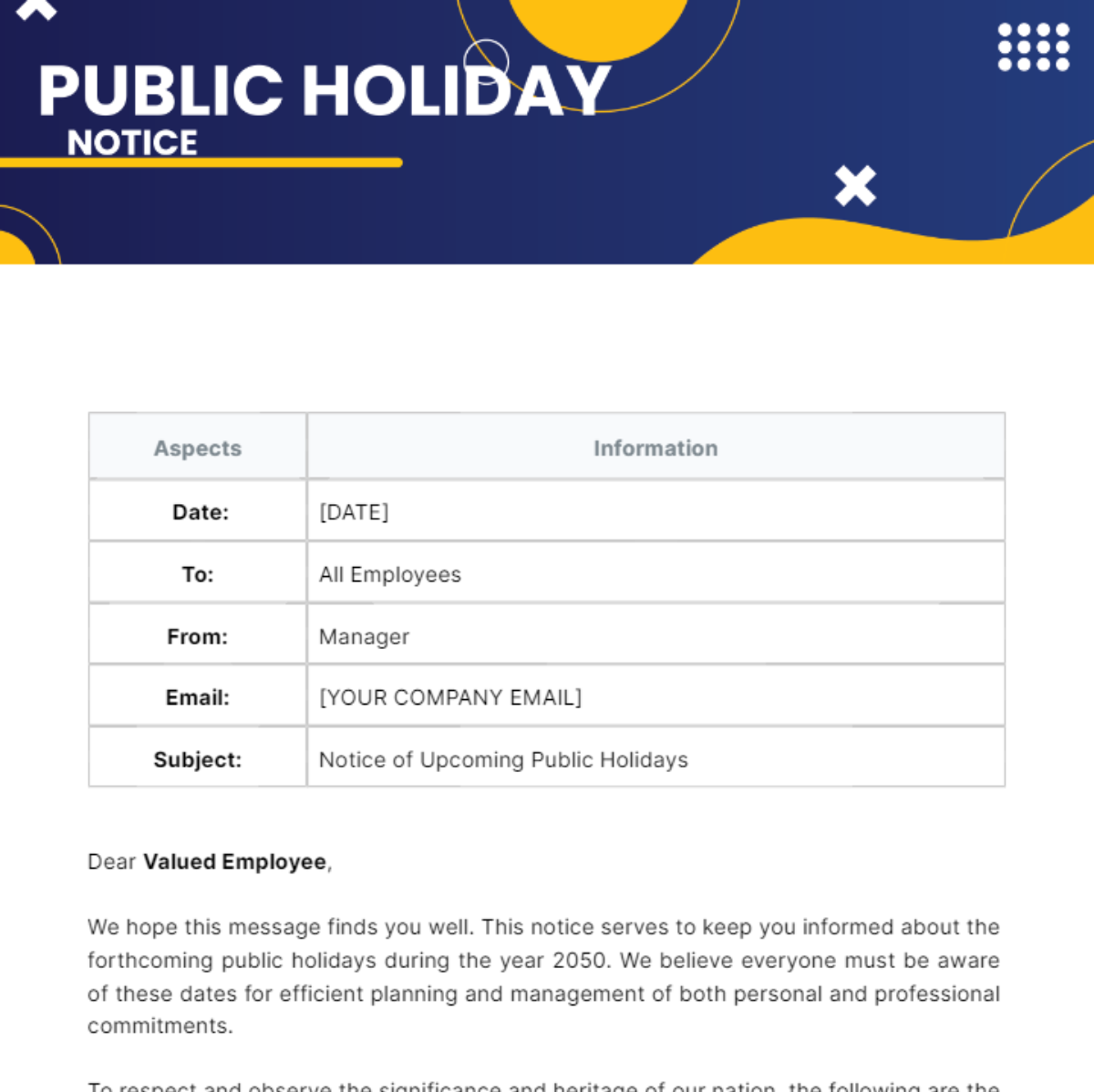 Free Templates & Examples - Edit Online & Download | Template.net