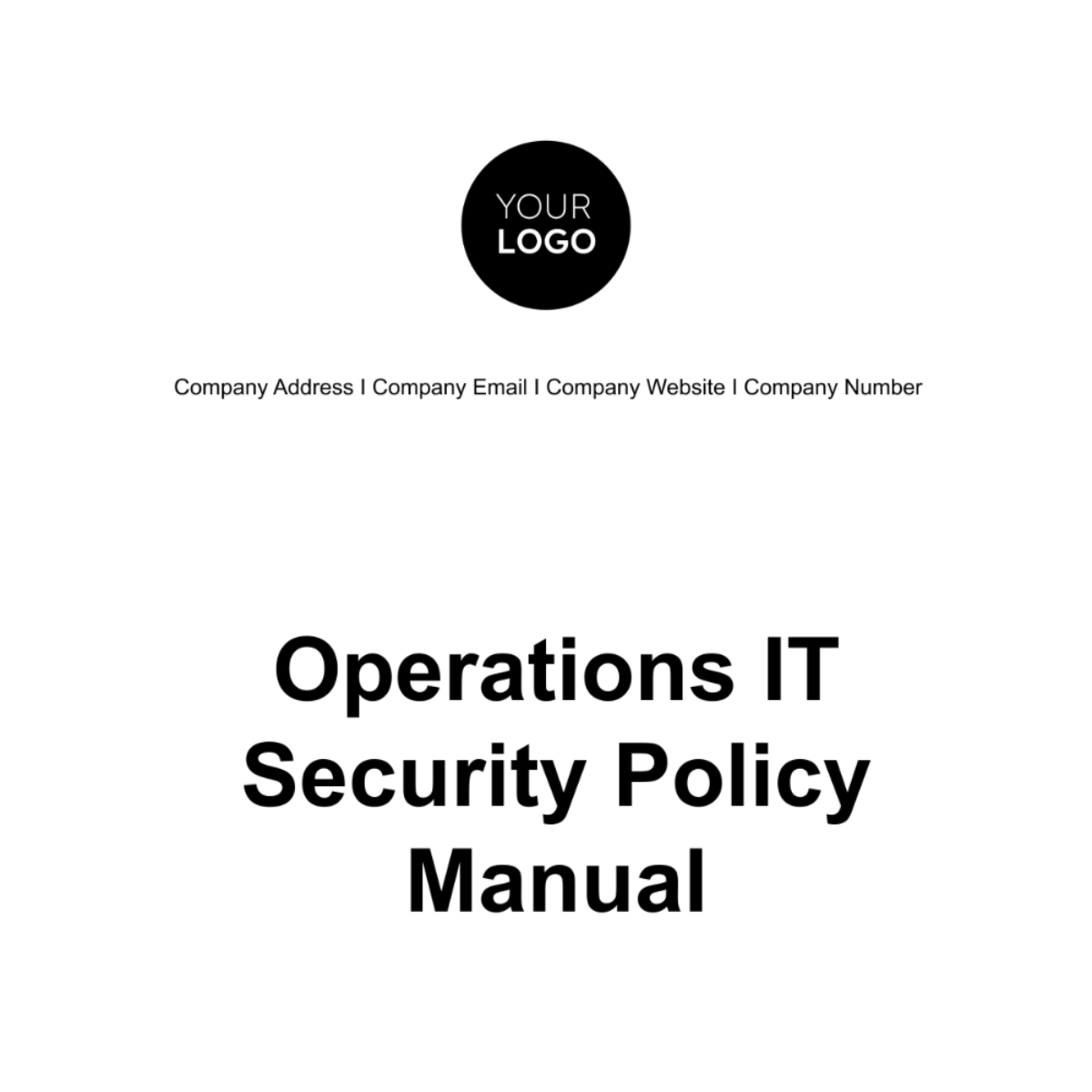 Operations Project Management Manual Template - Edit Online & Download ...